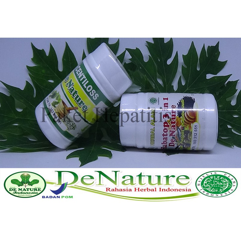 Jual Obat Alami Hepatitis De Nature Centilos Habatop 3in1 | Shopee ...