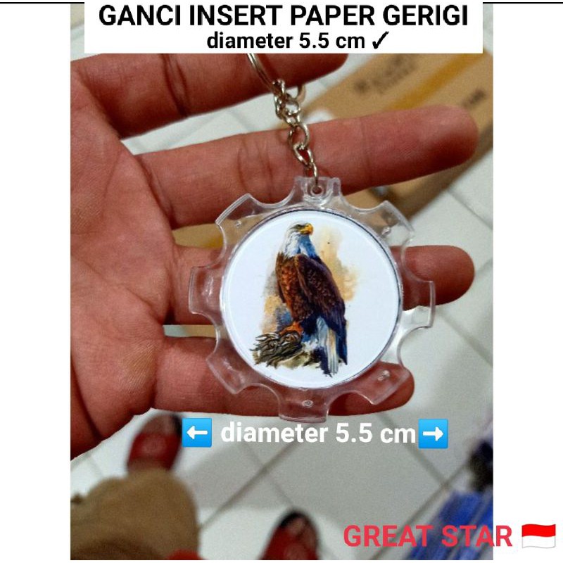 Jual Gantungan Kunci Insert Paper Gerigi/ganci insert paper | Shopee ...