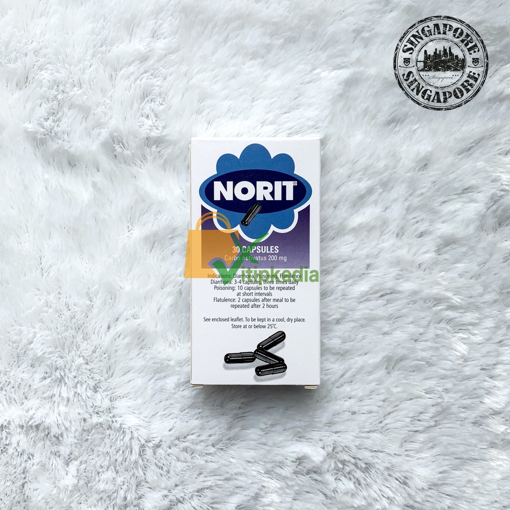 Jual Norit Carbo Activatus 200mg - Netherland// obat diare// singapore ...