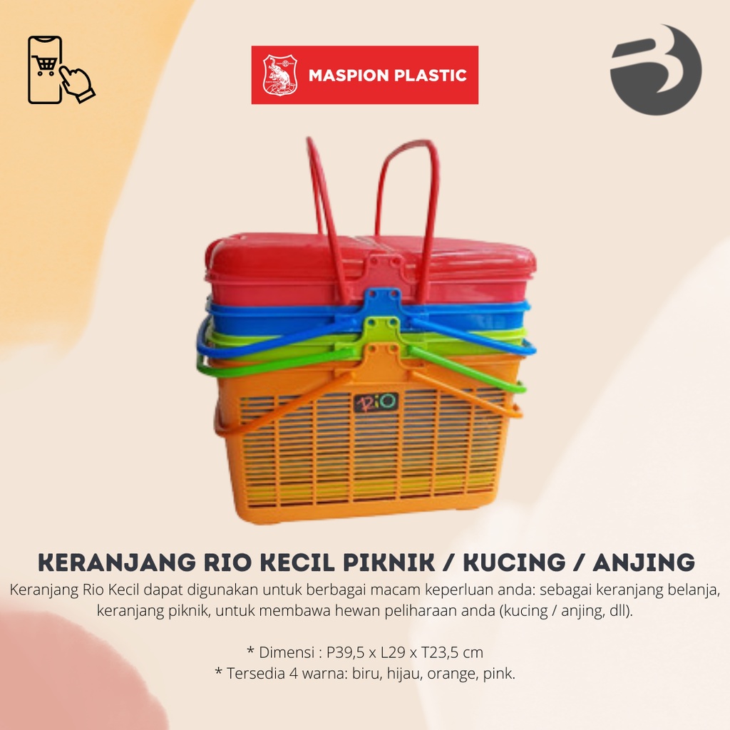 Jual KERANJANG RIO KECIL MASPION KERANJANG PIKNIK / KUCING / ANJING ...