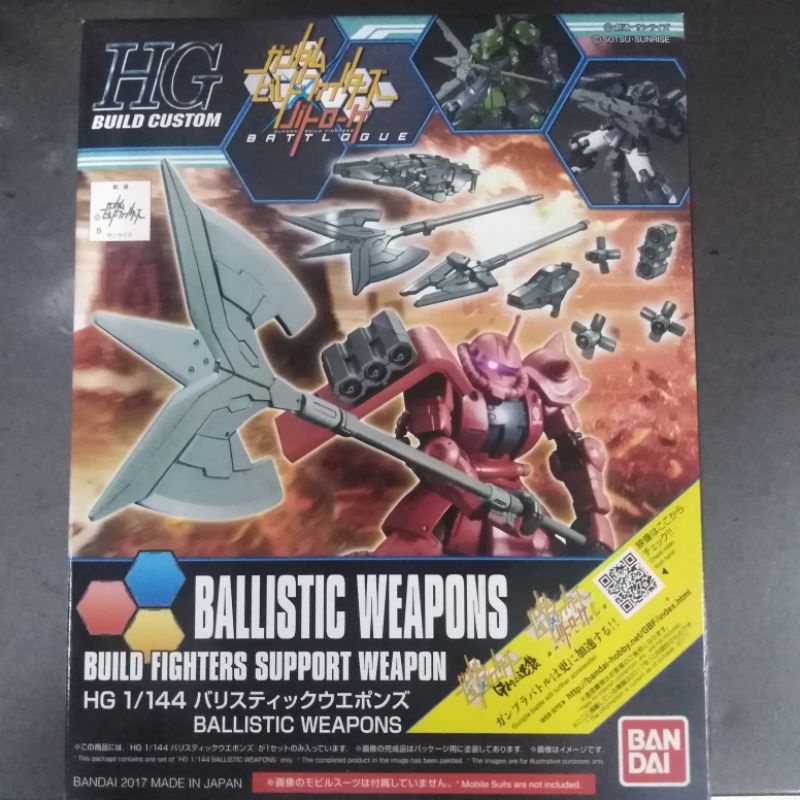 Jual Gundam HGBC 1/144 Ballistic Weapons Build Fighter Support Weapon Bandai | Shopee Indonesia