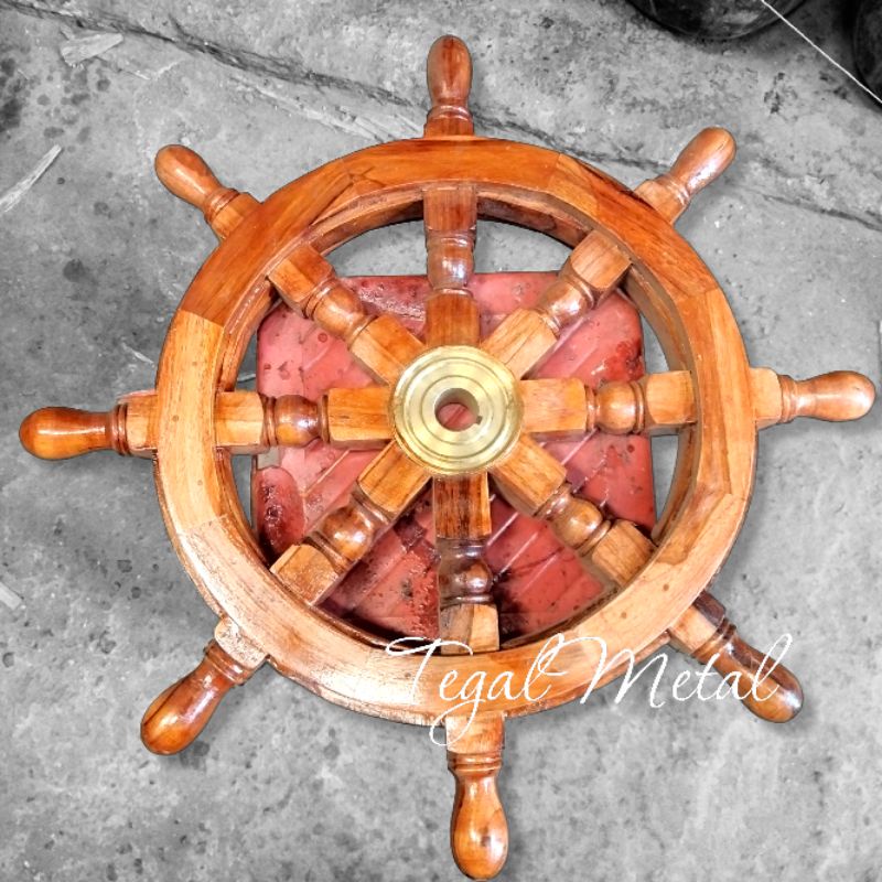 Jual SETIR KAPAL KEMUDI PERAHU 20 Inch (Kayu Jati) | Shopee Indonesia