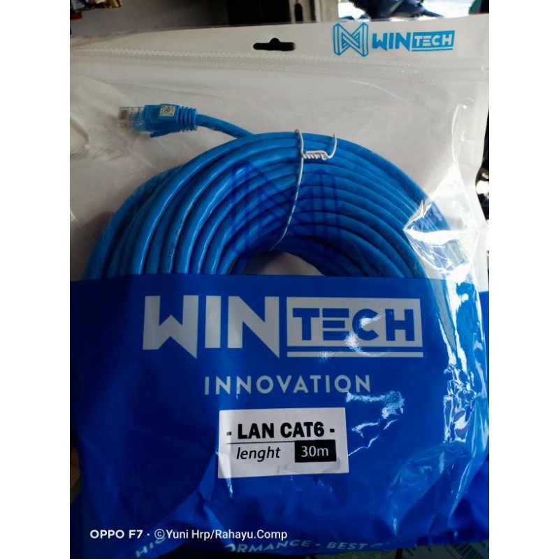 Jual KABEL LAN CAT 6E WINTECH 15M,20M,25M,30M,50M,60M(bagian2) | Shopee ...