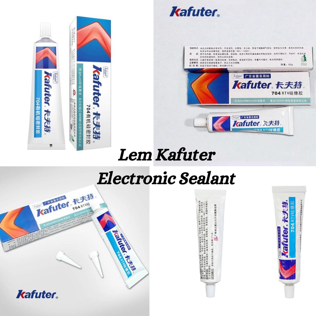 Jual Lem Kafuter 704 RTV Silicone Electronic Sealant Glue K-704 Waterproof Glue Sealant | Shopee ...