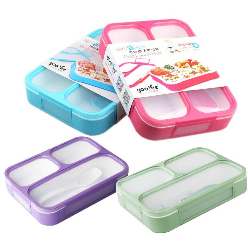 Jual TEMPAT MAKAN YOOYEE 579 PINK BLUE GREEN PURPLE / KOTAK MAKAN ...