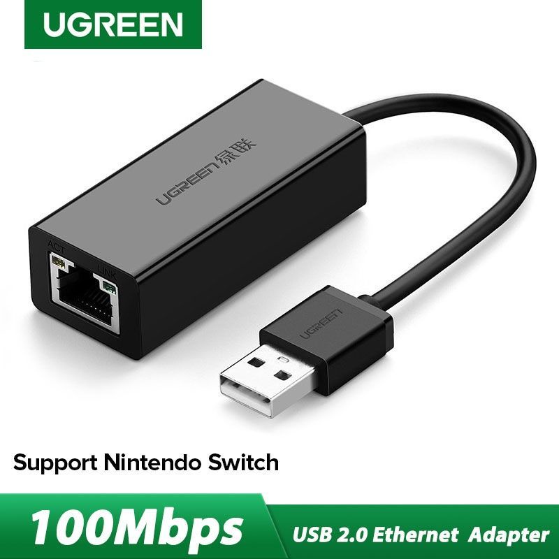 Jual UGREEN USB 2.0 to Lan RG45 Ethernet 10/100Mbps | Shopee Indonesia