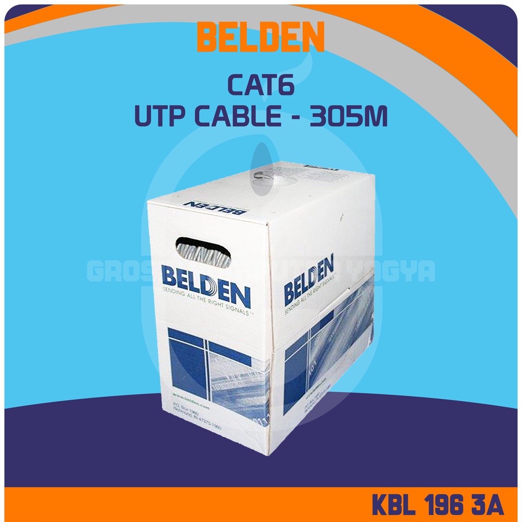 Jual Belden Cat6 Cat 6 Indoor UTP Cable 305M Kabel Jaringan - 1 Roll | Shopee Indonesia