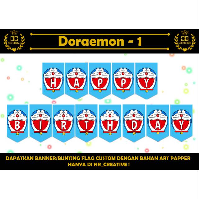 Jual BANNER FLAG MURAH / BENDERA PESTA / DEKORASI ULANG TAHUN / BANNER ...