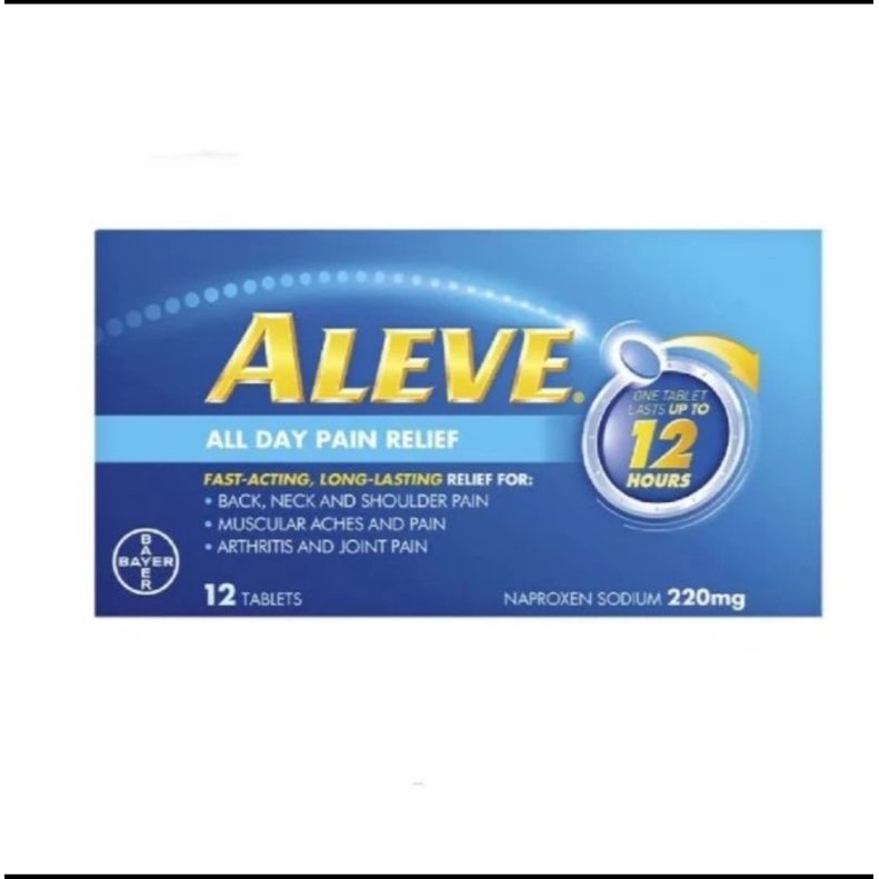 Jual ALEVE All Day Pain Relief Lasts Up to 12 Hours - 12 Tablets ...