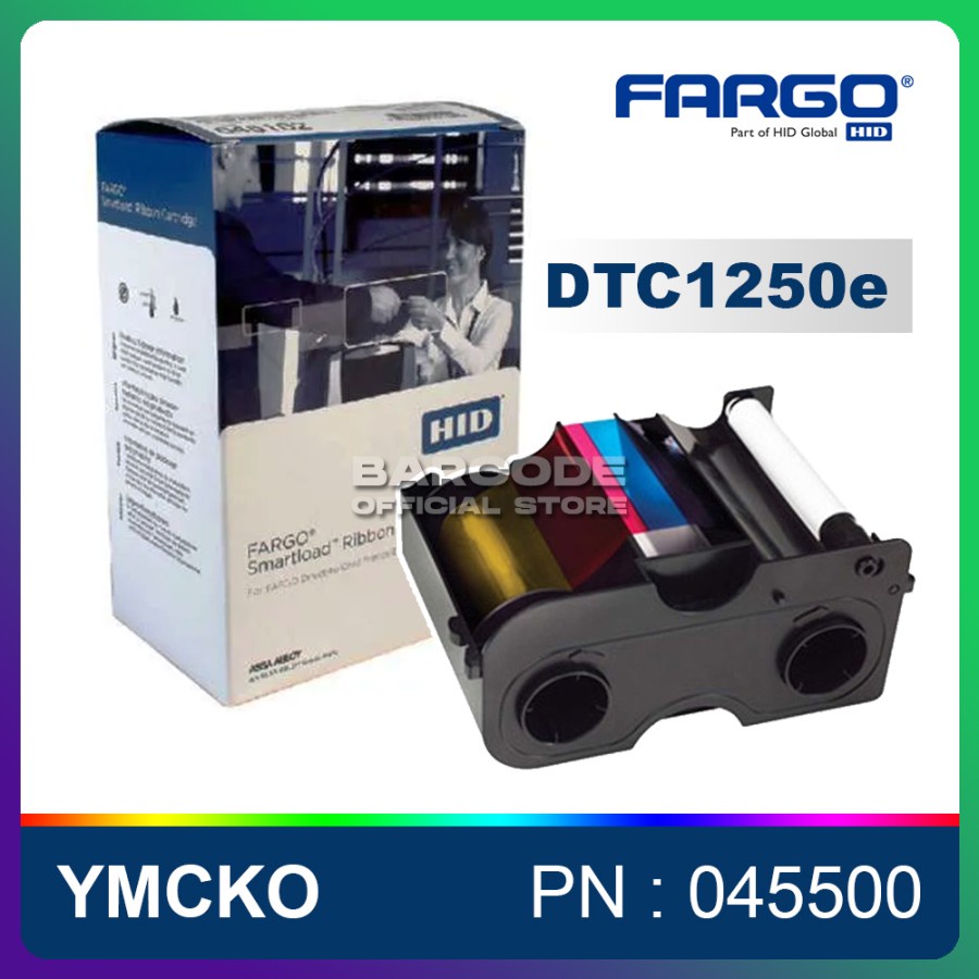 Jual Ribbon Color Fargo DTC 1250 / DTC1250E / DTC1250 E PN 045500 YMCKO ...