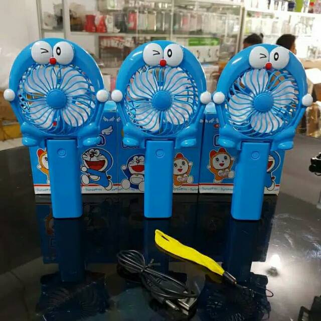 Jual Kipas Angin Tangan / Kipas Gagang Karakter Doraemon / Handy Mini ...