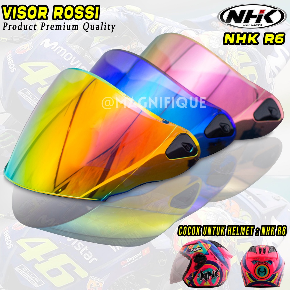 Jual Kaca Helm NHK R6 Original Iridium Visor NHK R6 Venom Kaca Helem ...