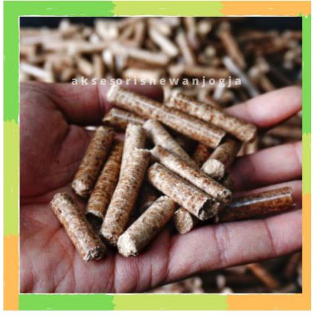 Jual Wood Pellet Alas Kandang Hewan 1 kg, Pelet Kayu, u/ Kucing, Anjing ...