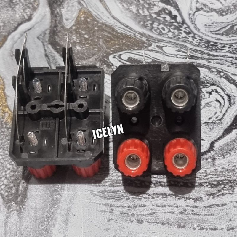 Jual Terminal Speaker Tapal Kuda Box 4 Pin Bell 4P 4 Pin Amplifier ...