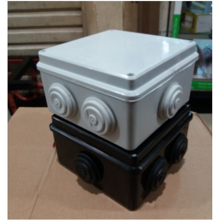Jual DURADUS JUNCTION BOX TERMINAL KABEL 128x128x75 HITAM DAN PUTIH ...