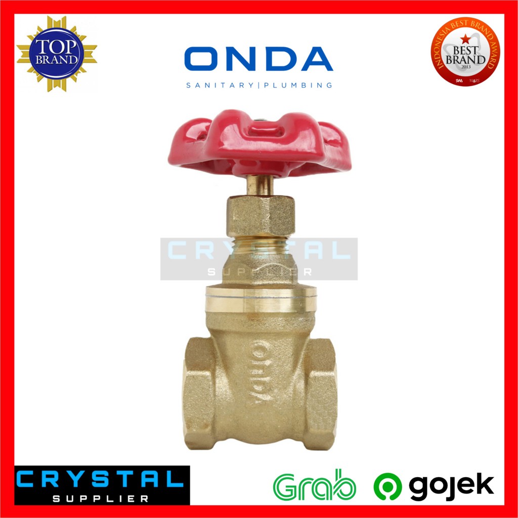 Jual STOP KRAN PUTAR ONDA 2 1/2" inch Kuningan / Gate Valve Brass / Keran | Shopee Indonesia