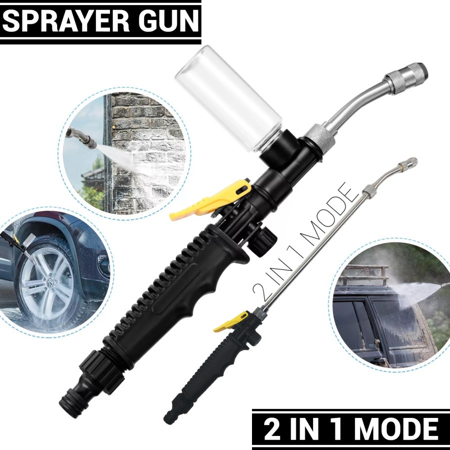 Jual Sprayer gun steam Cuci Motor Mobil 2in1 Dilengkapi Tabung Sabun ...
