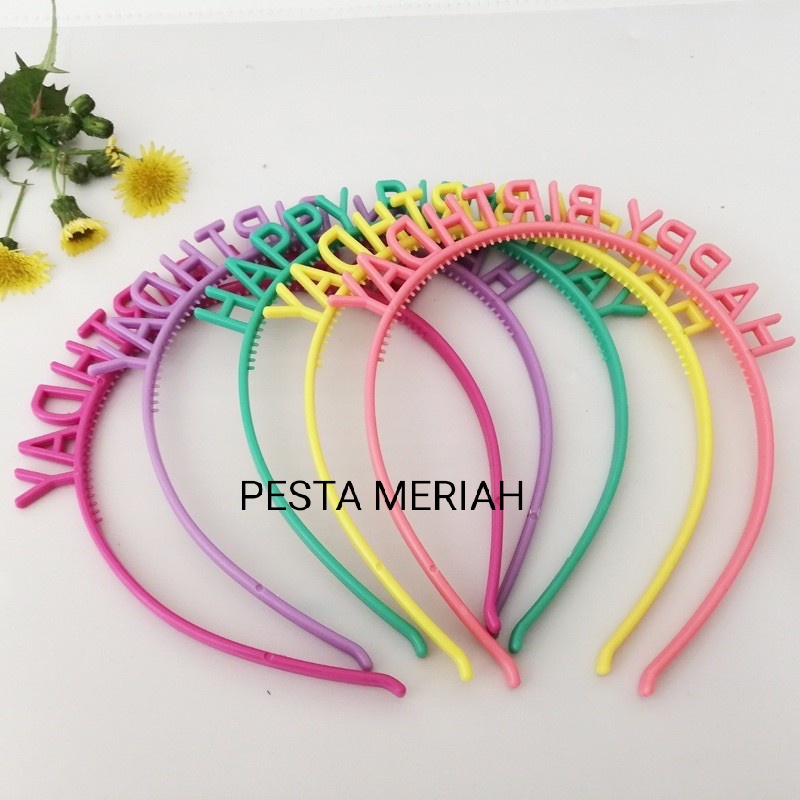 Jual BANDO HAPPY BIRTHDAY / HIASAN KEPALA HAPPY BIRTHDAY / TOPI HAPPY ...