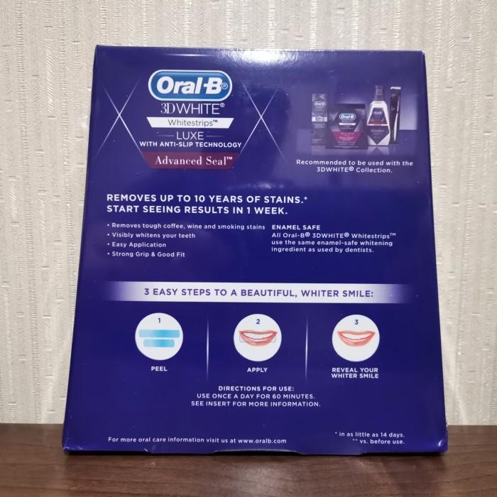 Jual Oral B 3d white whitestrips Luxe Advanced Seal isi 28 strips ...