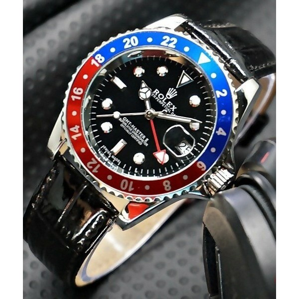 Jual ROLEX AUTOMATIC SUBMARINE TANGGAL BLACK BLUE RED Termurah dan ...