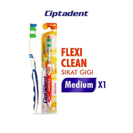Jual Ciptadent Toothbrush Flexi Clean Medium | Shopee Indonesia
