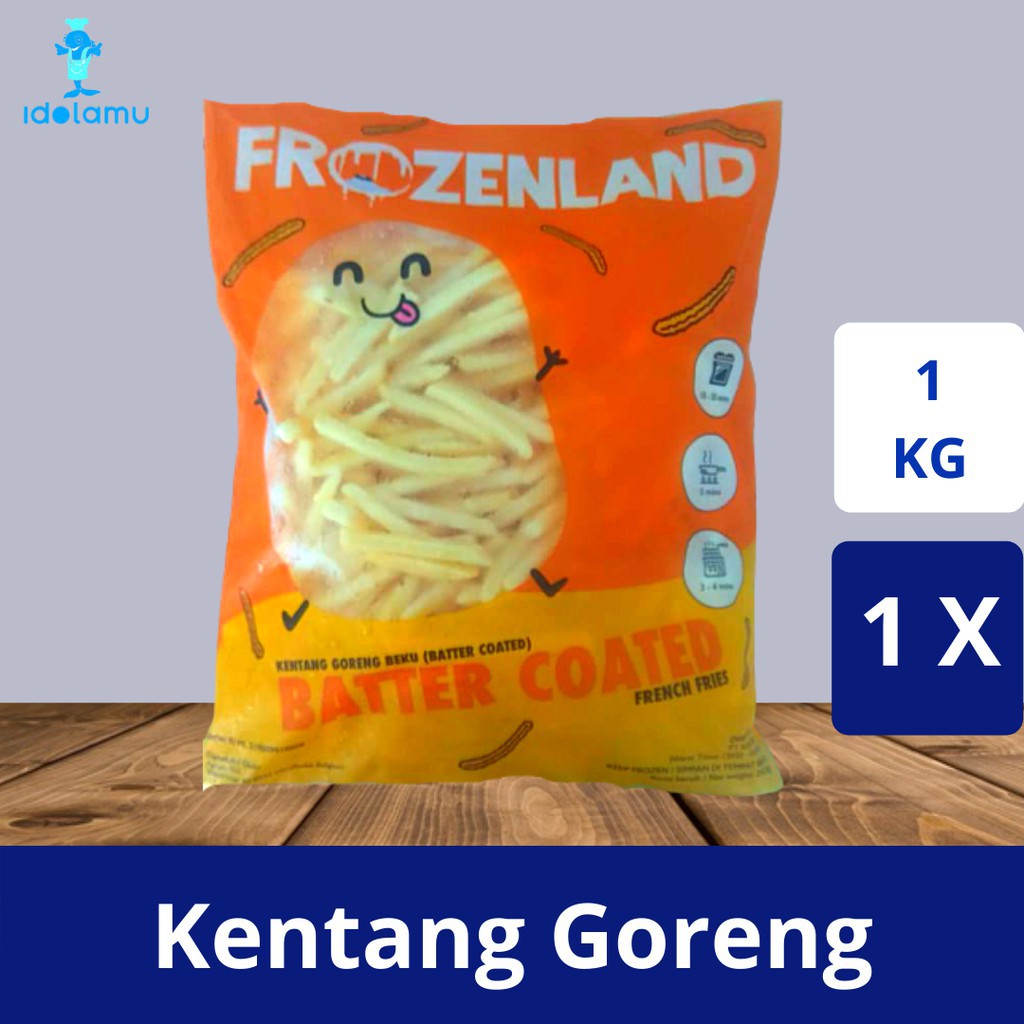 Jual Frozenland Kentang Batter Coated 1 Kg | Shopee Indonesia