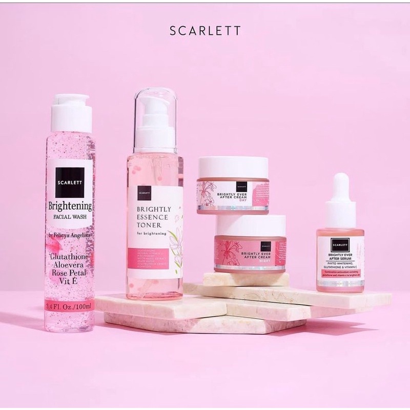 Jual PAKET SKINCARE BRIGHTLY SCARLETT | Shopee Indonesia