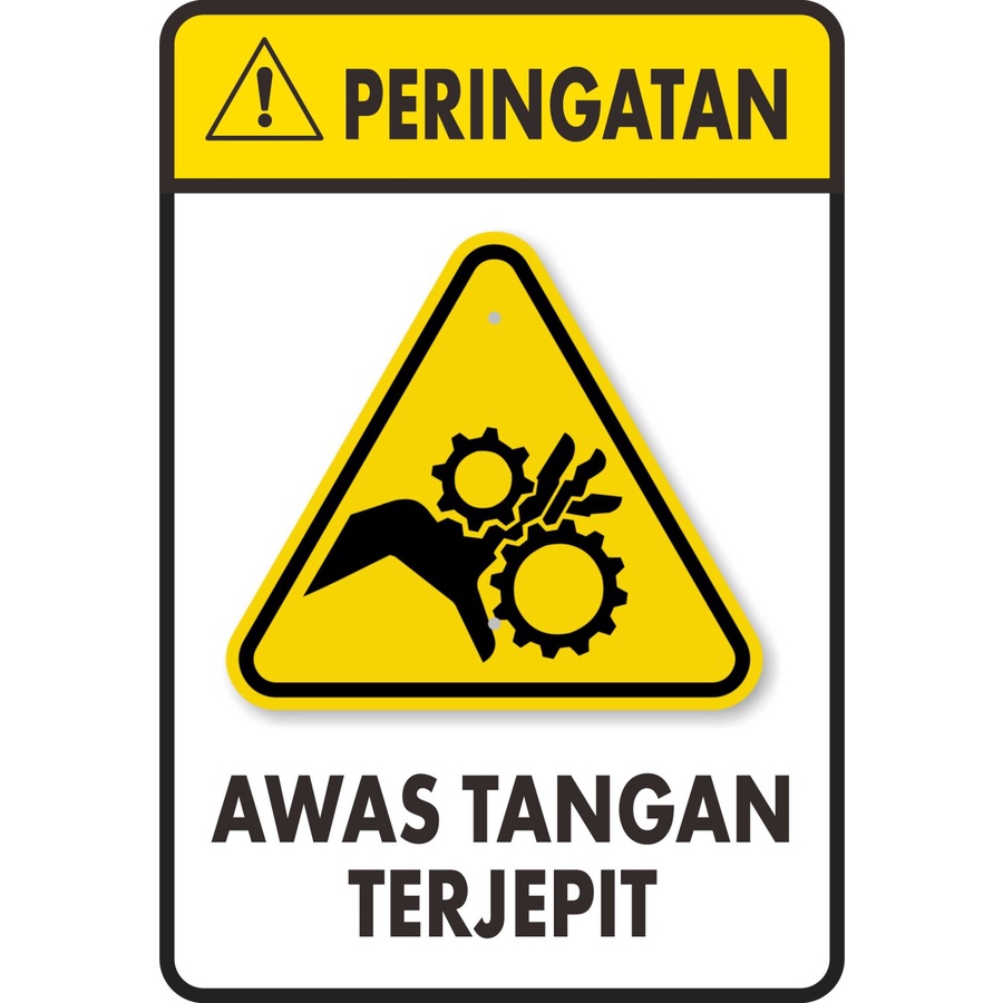 Jual STIKER SAFETY AWAS TANGAN TERJEPIT | Shopee Indonesia