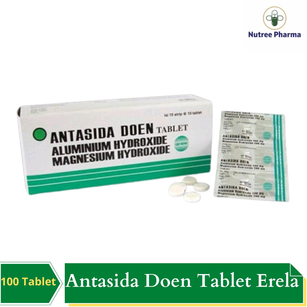 Jual Antasida Doen Box Erela isi100 Tab | Obat Sakit Maag | Nyeri ...