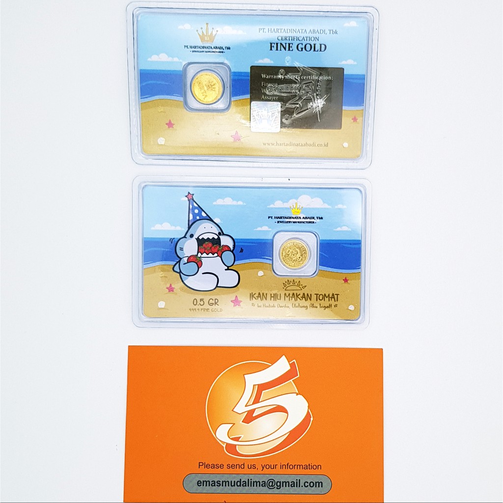 Jual Emas Logam Mulia Hartadinata Edisi Happy Birthday Pantun Hiu 0,5 0 ...
