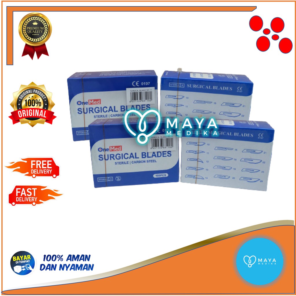 Jual Bisturi / OneMed / Mata Pisau / Uk. 13 / Box | Shopee Indonesia