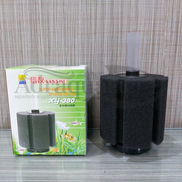 Jual XINYOU 380 SPONGE FILTER BIO FOAM BIOFOAM MEDIA FILTER AQUARIUM AQUASCAPE | Shopee Indonesia