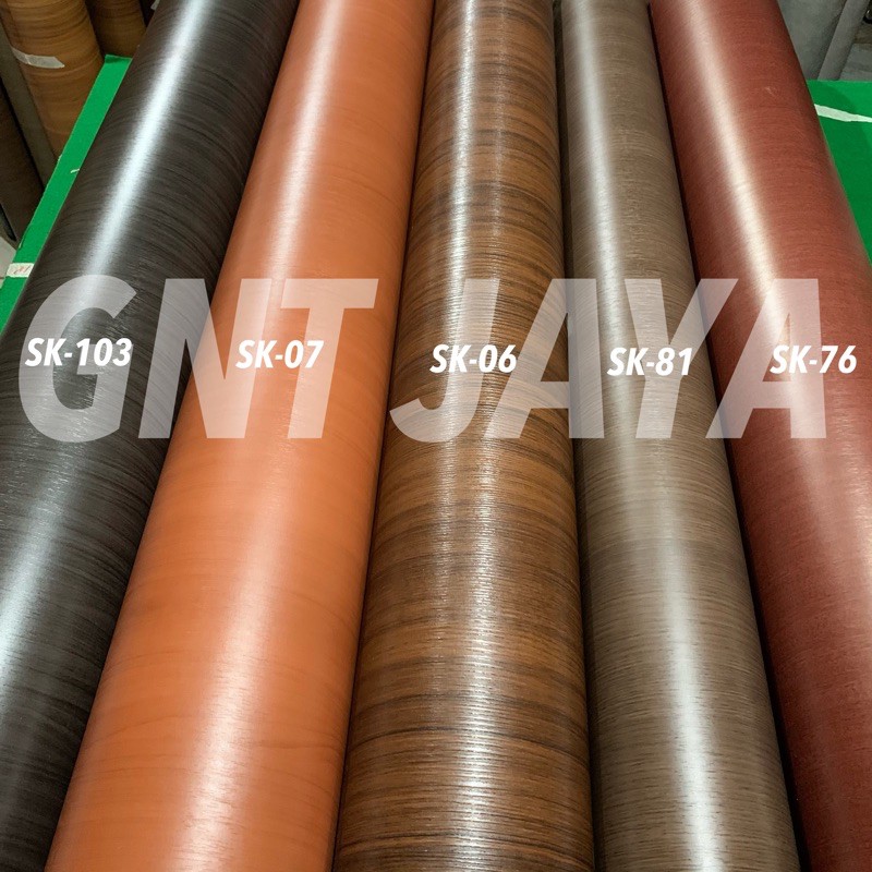 Jual HUBEN sheet motif serat kayu wallpaper deco decon taco tacon ...