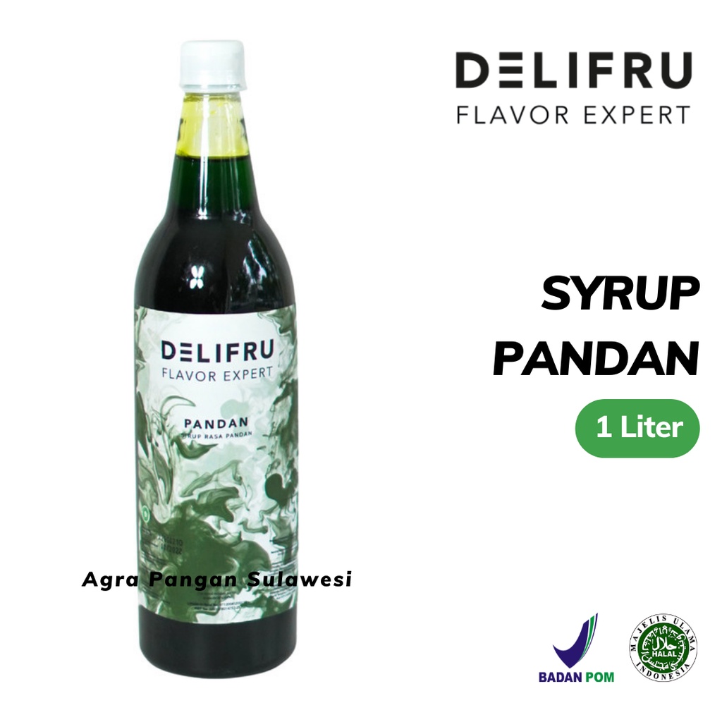 Jual Syrup PANDAN Delifru | Sirup Pandan Premium 1 L 1000 ml | Flavor ...