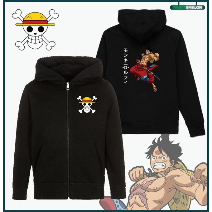 Jual Sweater One Piece Luffy Straw Hat Wano Kuni | Shopee Indonesia