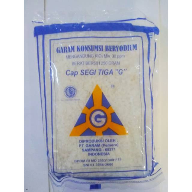 Jual Garam kasar intan"G" 250gram | Shopee Indonesia