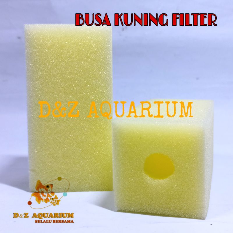 Jual Busa Kuning Filter Saringan Air Akuarium Kuning Kotak Sponge ...