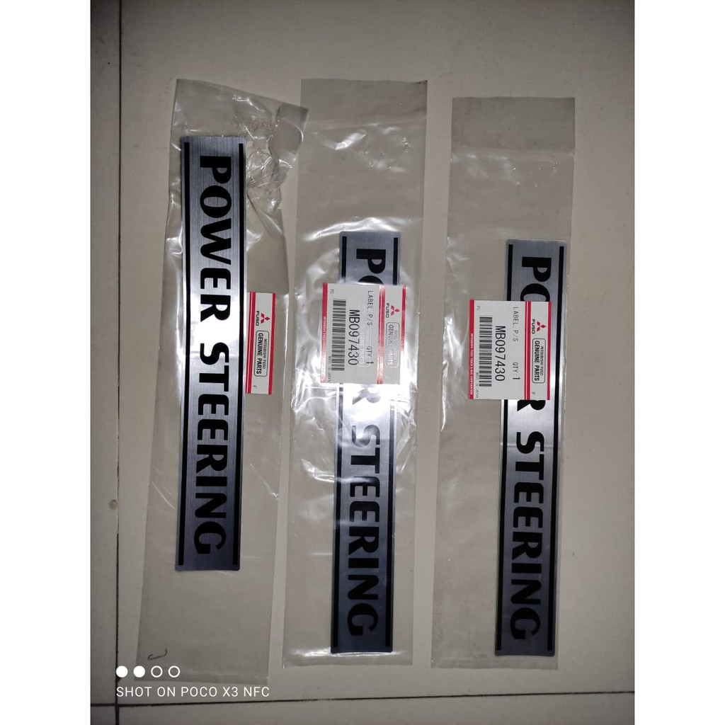 Jual Stiker Power Steering Colt Diesel RAGASA Original MB097430 ...
