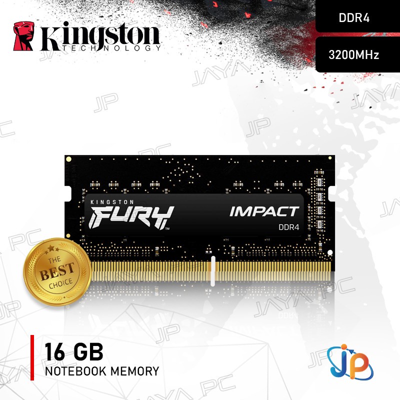Jual Memory Kingston Fury Impact Sodimm DDR4 PC25600 3200Mhz 16GB Ram | Shopee Indonesia
