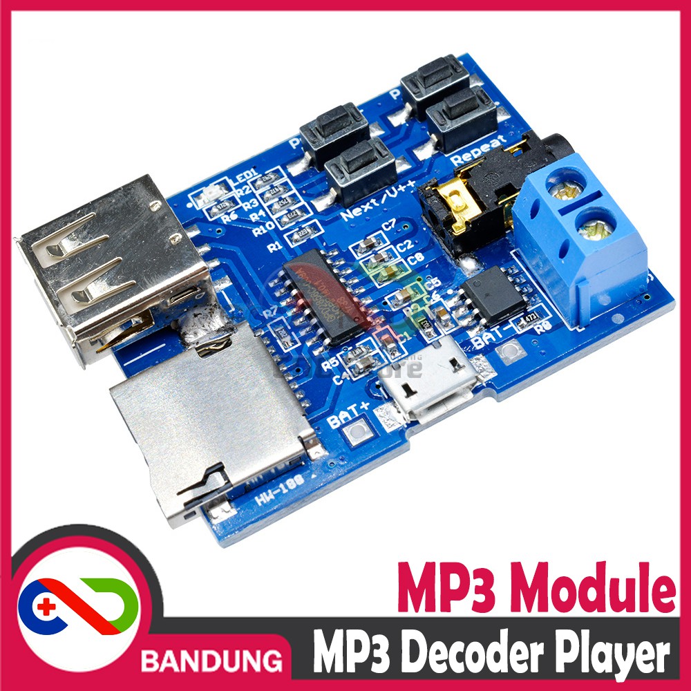 Jual MP3 PLAYER DECODER MODULE BOARD AUDIO FLASHDISK SD CARD | Shopee ...