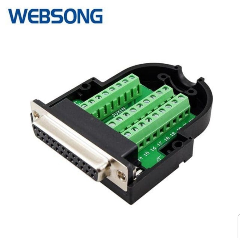 Jual Connector PCB Terminal Parallel DB25 Female Websong | Shopee Indonesia