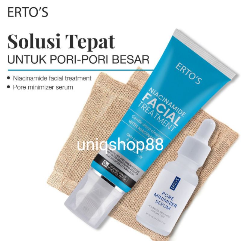 Jual pore minimizer ertos & facial treatment paket pengecil pori pori | Shopee Indonesia
