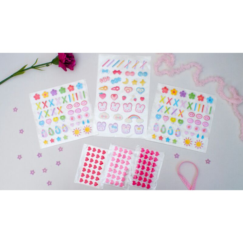 Jual (Ready) Sticker Aksesoris Doll KPop / Mochi & Sticker Flanel ...