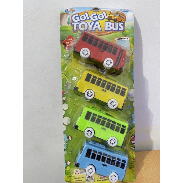 Jual Mainan Anak bus tayo LT56 - GO GO TOYA BUS isi 4PCS | Shopee Indonesia