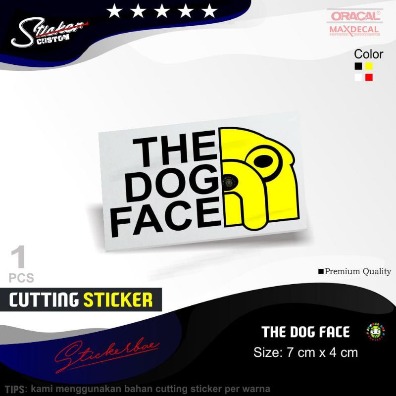 Jual stiker the dog face stiker mobil sticker motor stiker cutting ...