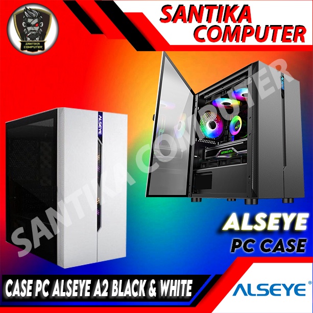 Jual CASING ALSEYE A2 TEMPERED GLASS MID TOWER GAMING CASE ITX mATX ATX ...