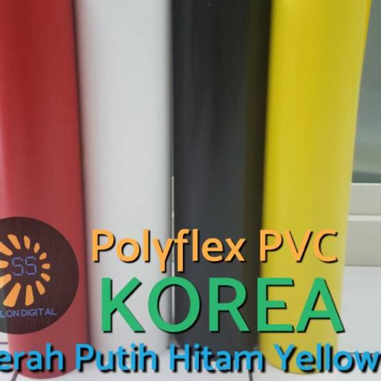 Jual Update Polyflex PVC korea 1 meter warna putih tipis murah | Shopee ...
