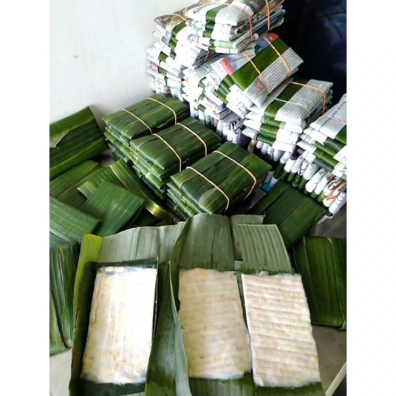 Jual Tempe Bungkus Daun Pisang / Tempe Kedelai Super / Tempe Ponorogo ...
