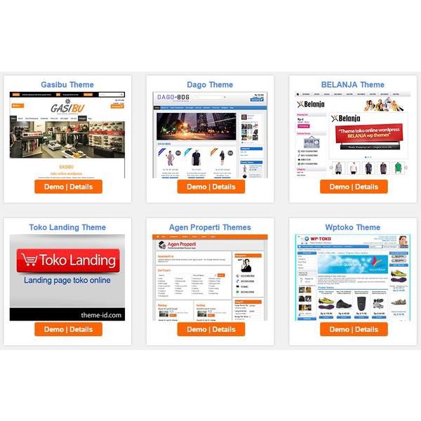 Jual Template Desain Theme Template Wordpress Toko Online Lengkap ...