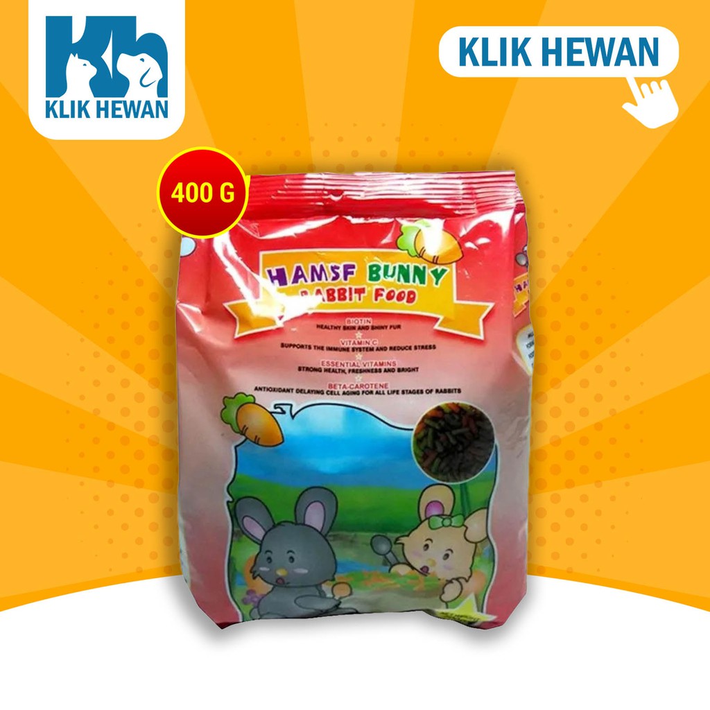 Jual Makanan Kelinci Rabbit food Hams Bunny 400 Gram | Shopee Indonesia